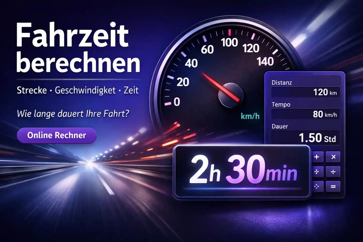Fahrzeit Berechnen