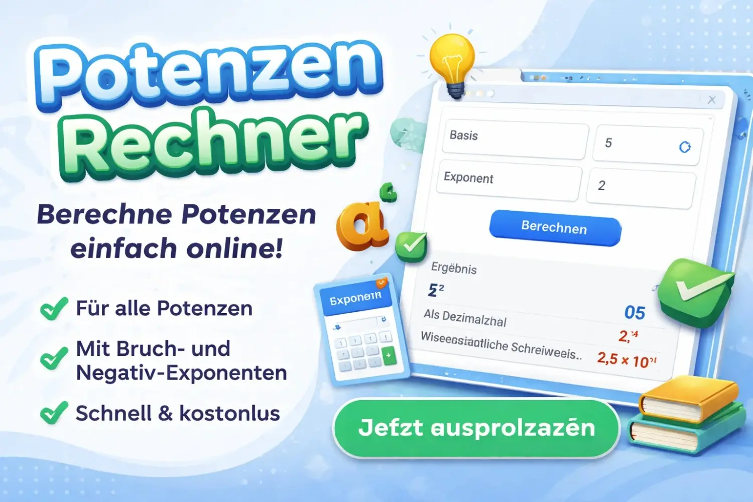 Potenzen Rechner – Potenz Schnell Berechnen Online
